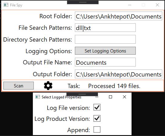 FileSpy in WPF with MVVM pattern